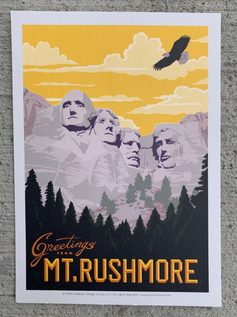Greetings from Mount Rushmore Retro Postcard | Mount Rushmore Society