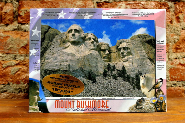 Jigsaw Puzzle: Mount Rushmore at Night | Mount Rushmore Society